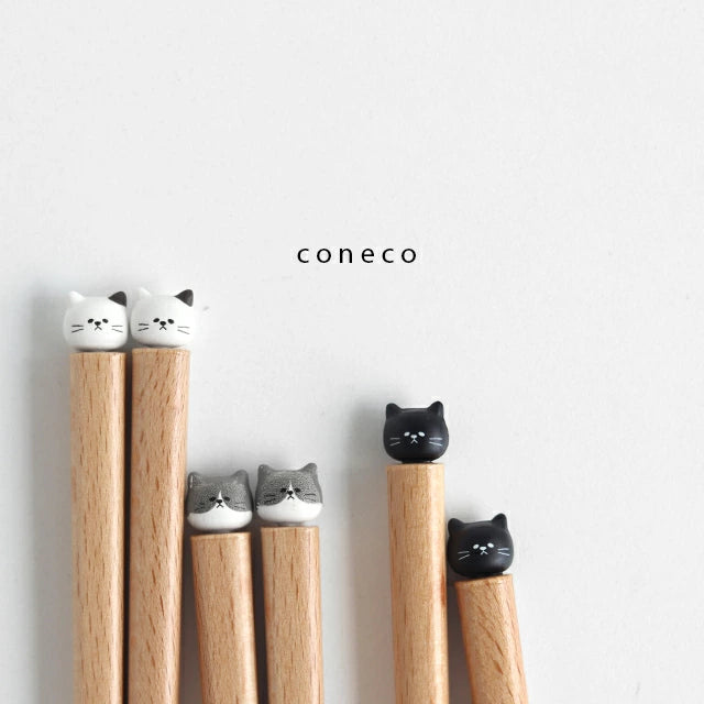 Coneco療癒貓日本製筷子 │Coneco Healing Cat Chopsticks – feltwithlove LIVING